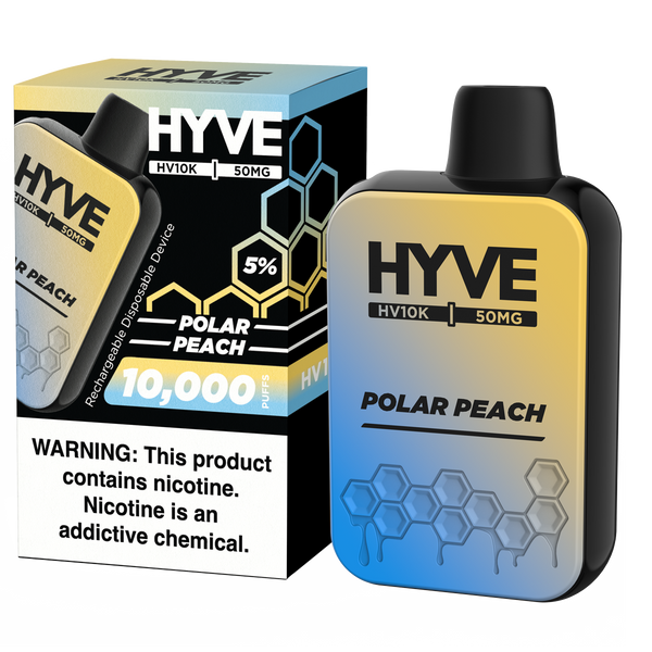 Polar Peach by HYVE 50mg Disposable - VaporWyse